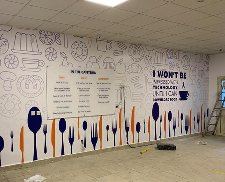 Wall Branding – Shapes Advertising Al-Khobar